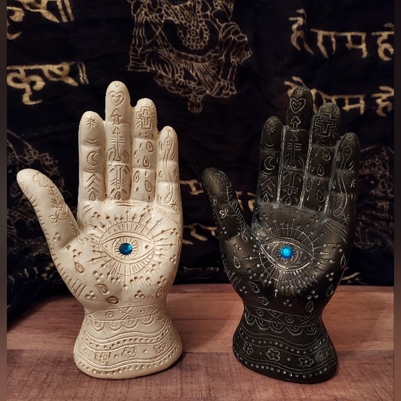 Art | 2 Lot Ancient Hamsa Hand Of Fatima Hand Of God Evil Eye Of ...